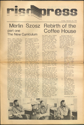 "RISD press February 23, 1973" by Students of RISD and RISD Archives